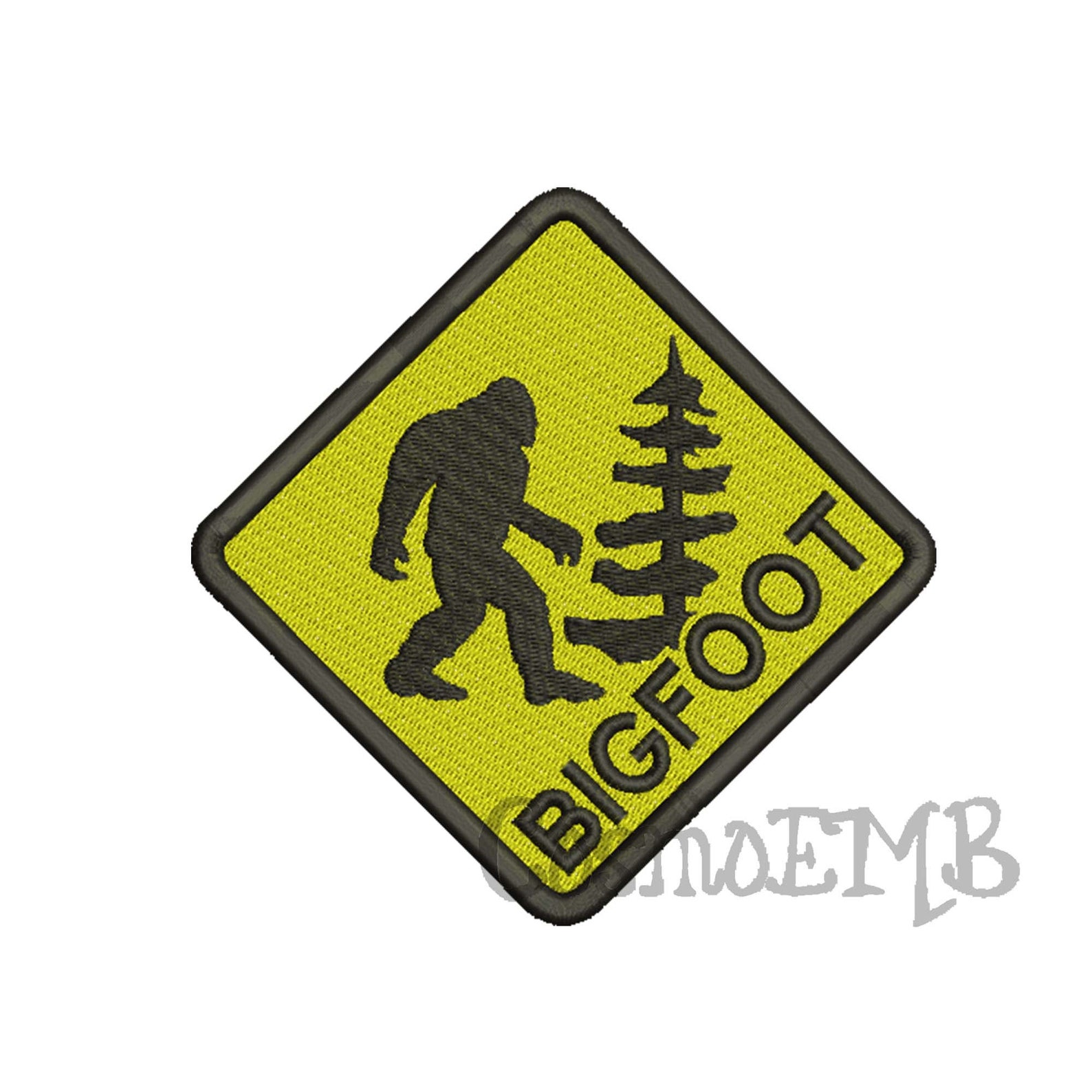 7 Size Bigfoot Embroidery Design Machine Embroidery - Digital INSTANT ...