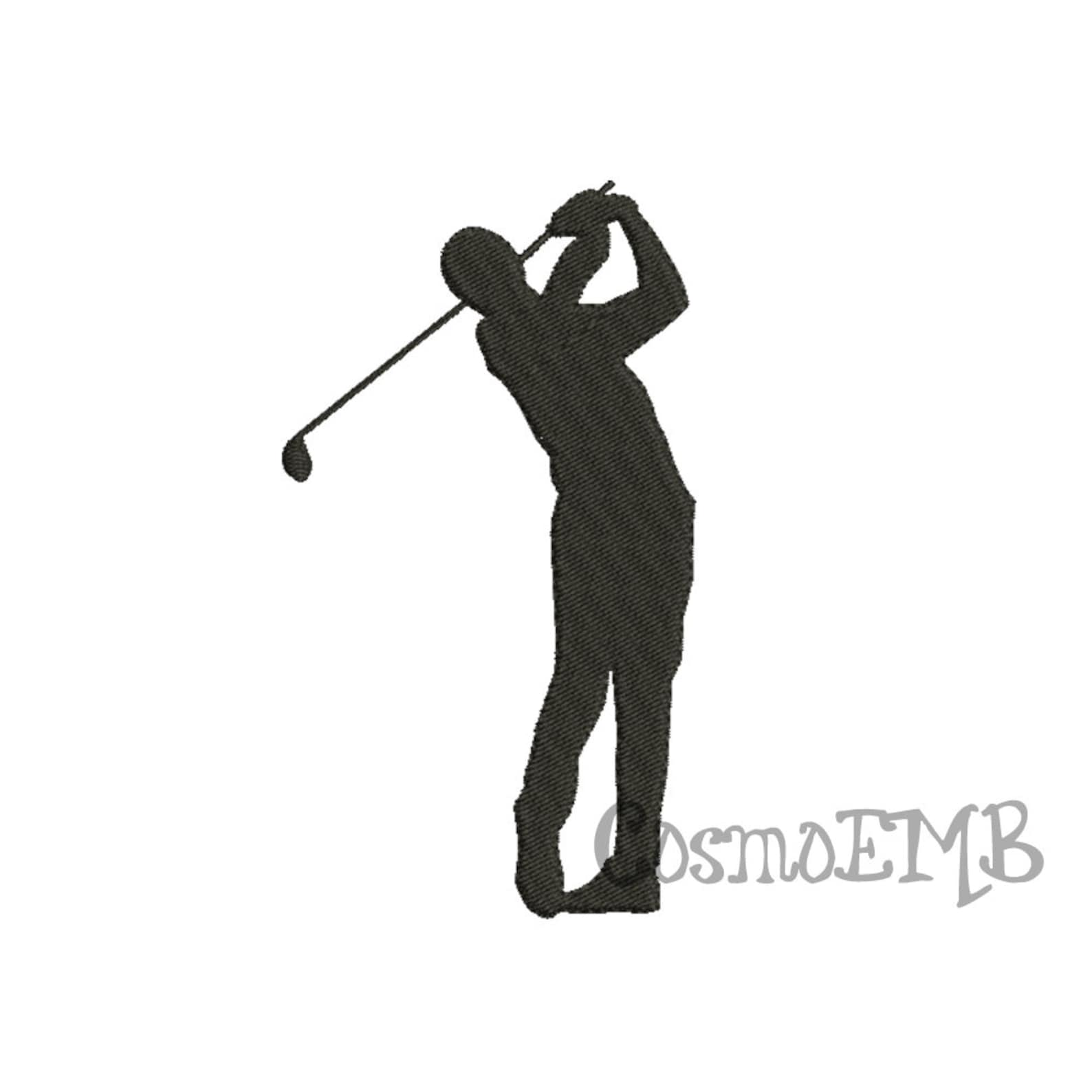 Set 7 Size Female Golfer and Men Golfer Embroidery Design - Etsy