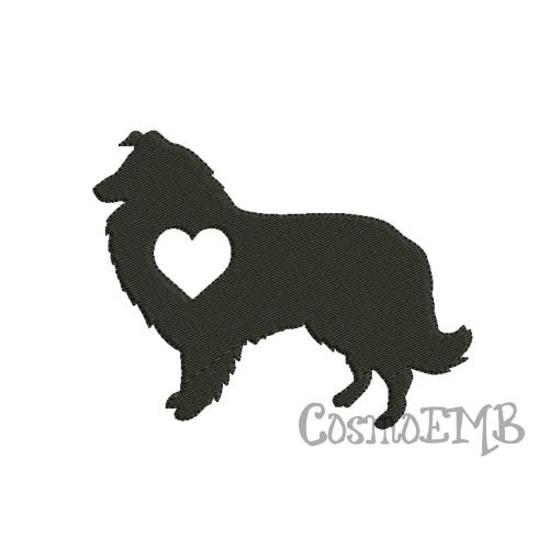 Collie Machine Machine Embroidery Design Embroidery - Etsy
