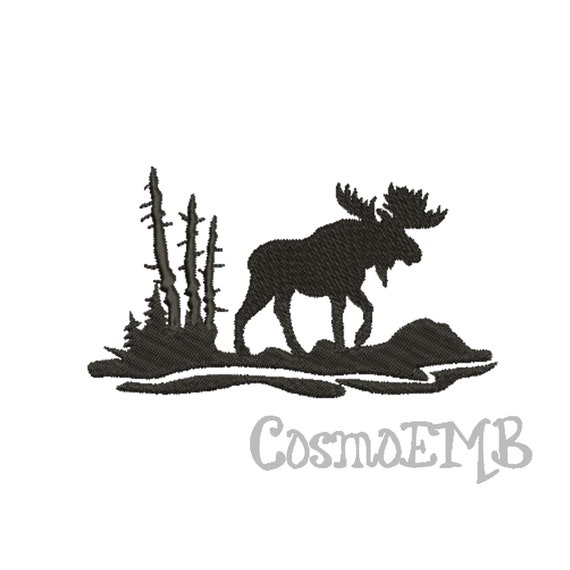 Moose Embroidery Pattern