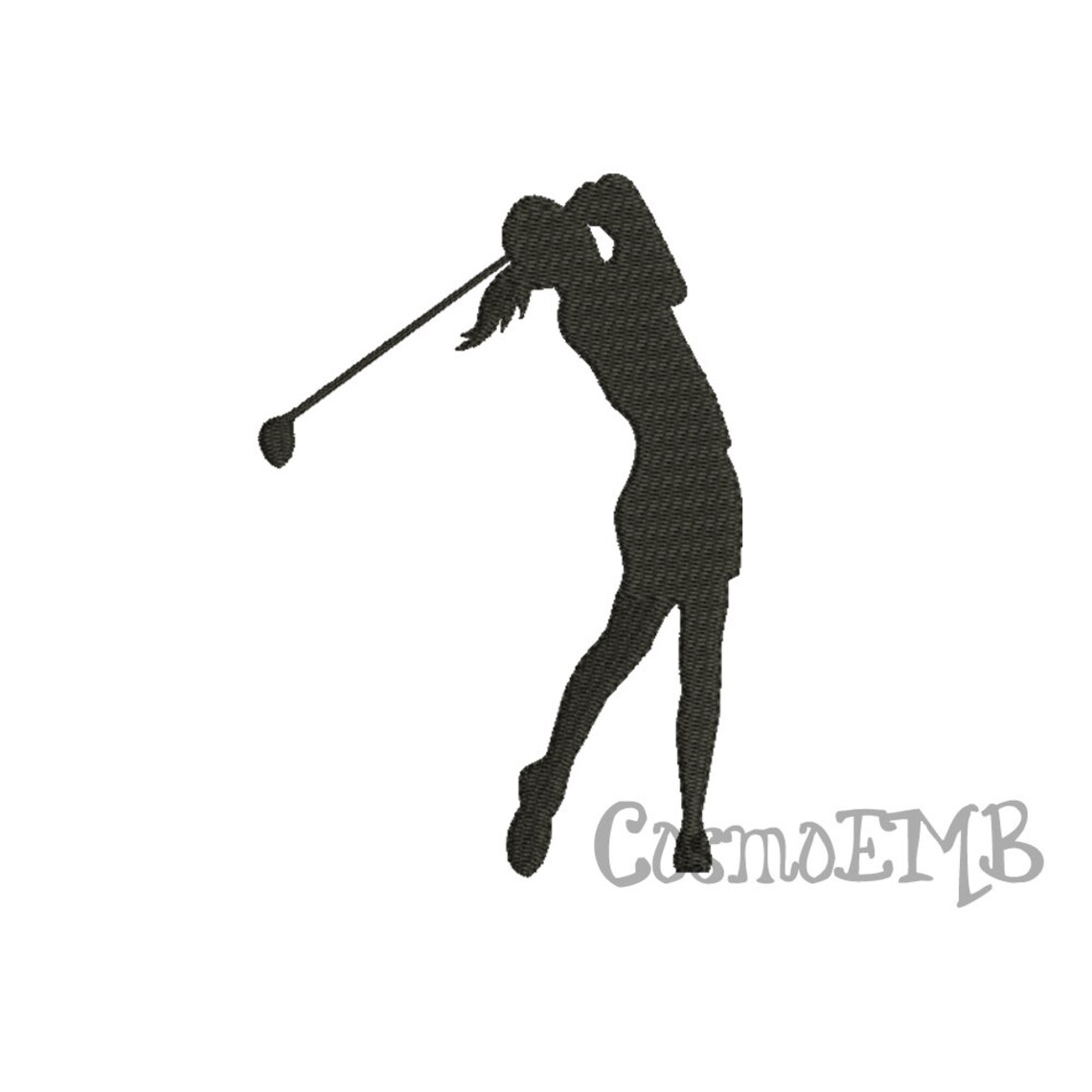 Set 7 Size Female Golfer and Men Golfer Embroidery Design - Etsy