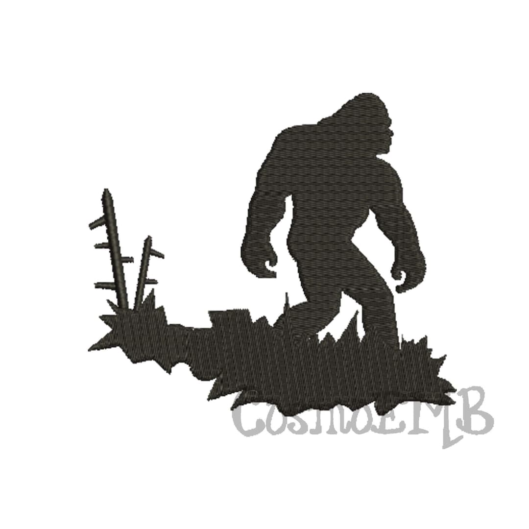 7 Size Bigfoot Silhouette Embroidery Design Machine Embroidery ...