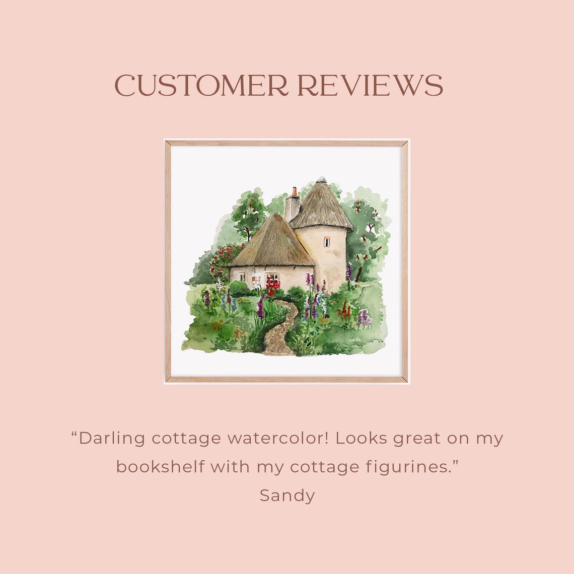 Scottish Cottage With Garden Art Print Watercolor Cottage - Etsy