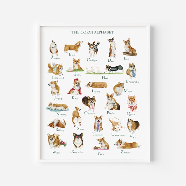 Welsh Corgi Art - Etsy
