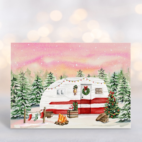 Camping Card - Etsy