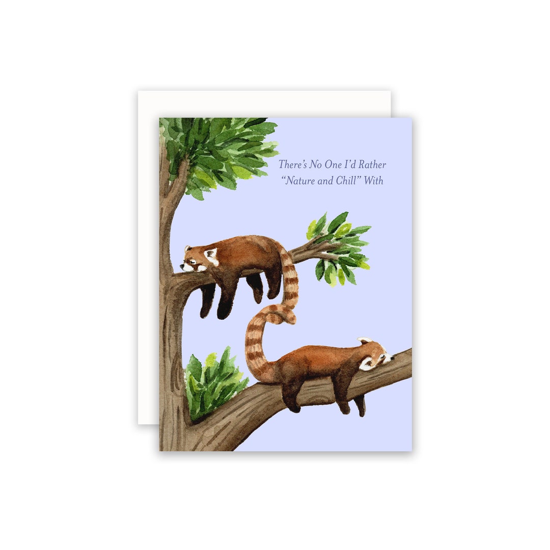 Red Panda Valentine Card, Nature Valentines, Happy Valentine's Day ...