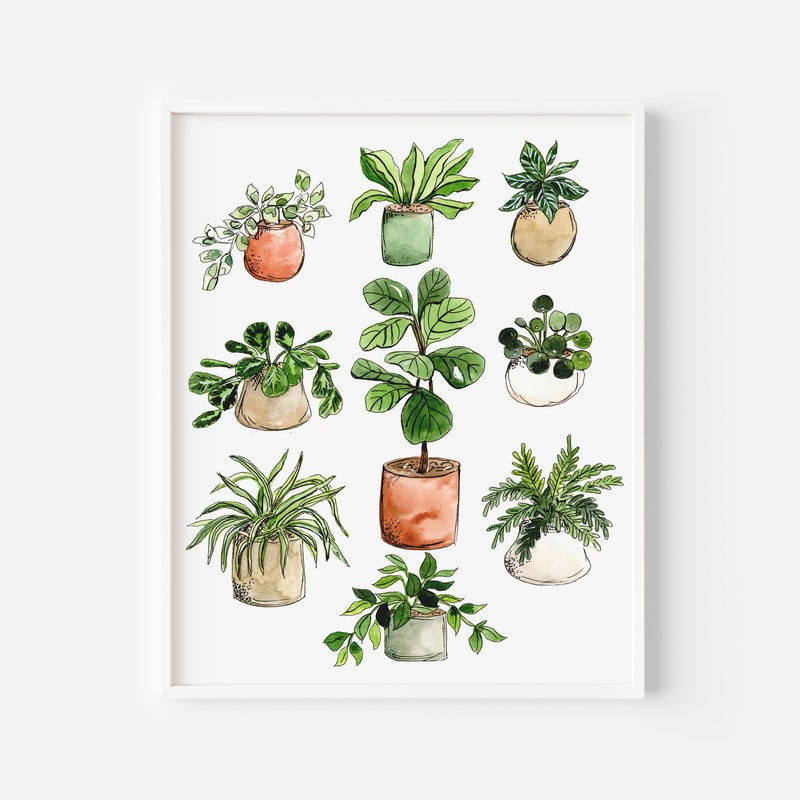 Plant Art - Etsy