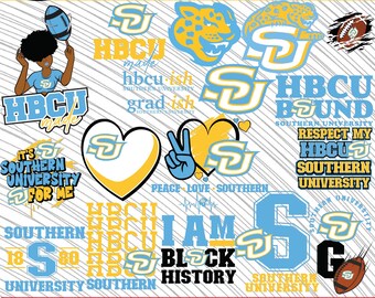 Southern University Football Svg - Etsy