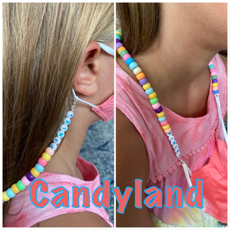 Customized Beaded Facemask Chain - Etsy