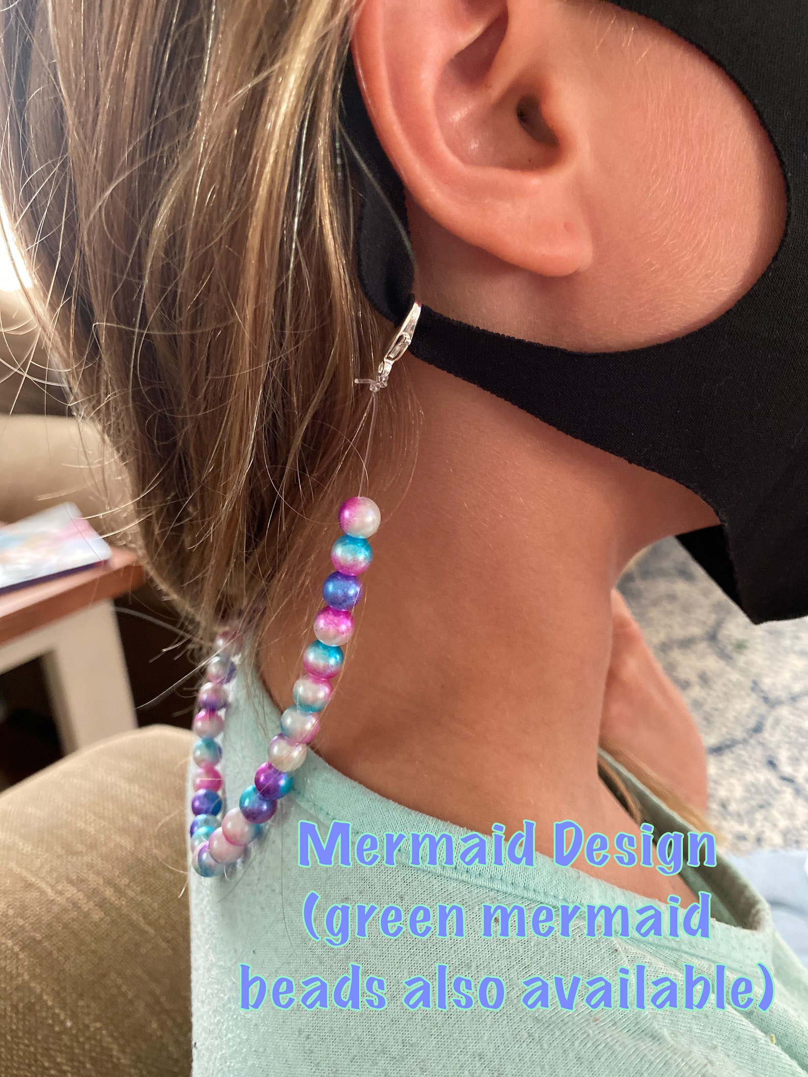 Customized Beaded Facemask Chain - Etsy