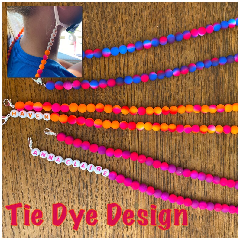 Customized Beaded Facemask Chain - Etsy