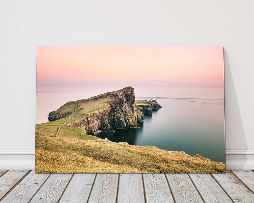 Neist Point Lighthouse, Isle of Skye, Scotland. Canvas Print Wall Decor ...