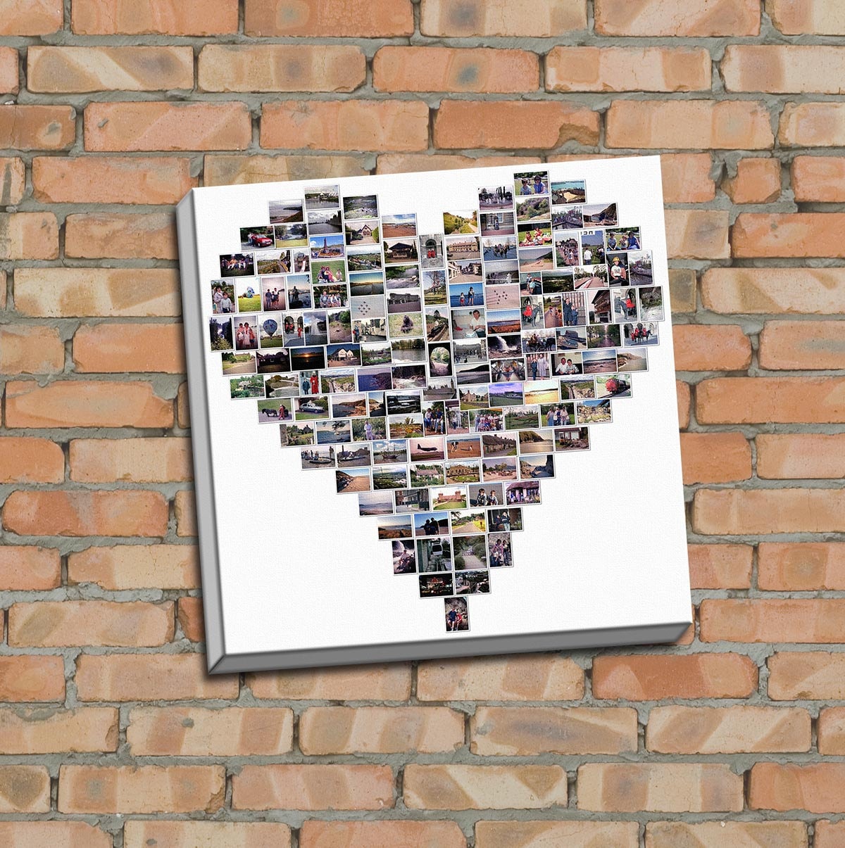 Bespoke Heart Design Collage Picture. Perfect Gift for a Loved - Etsy UK