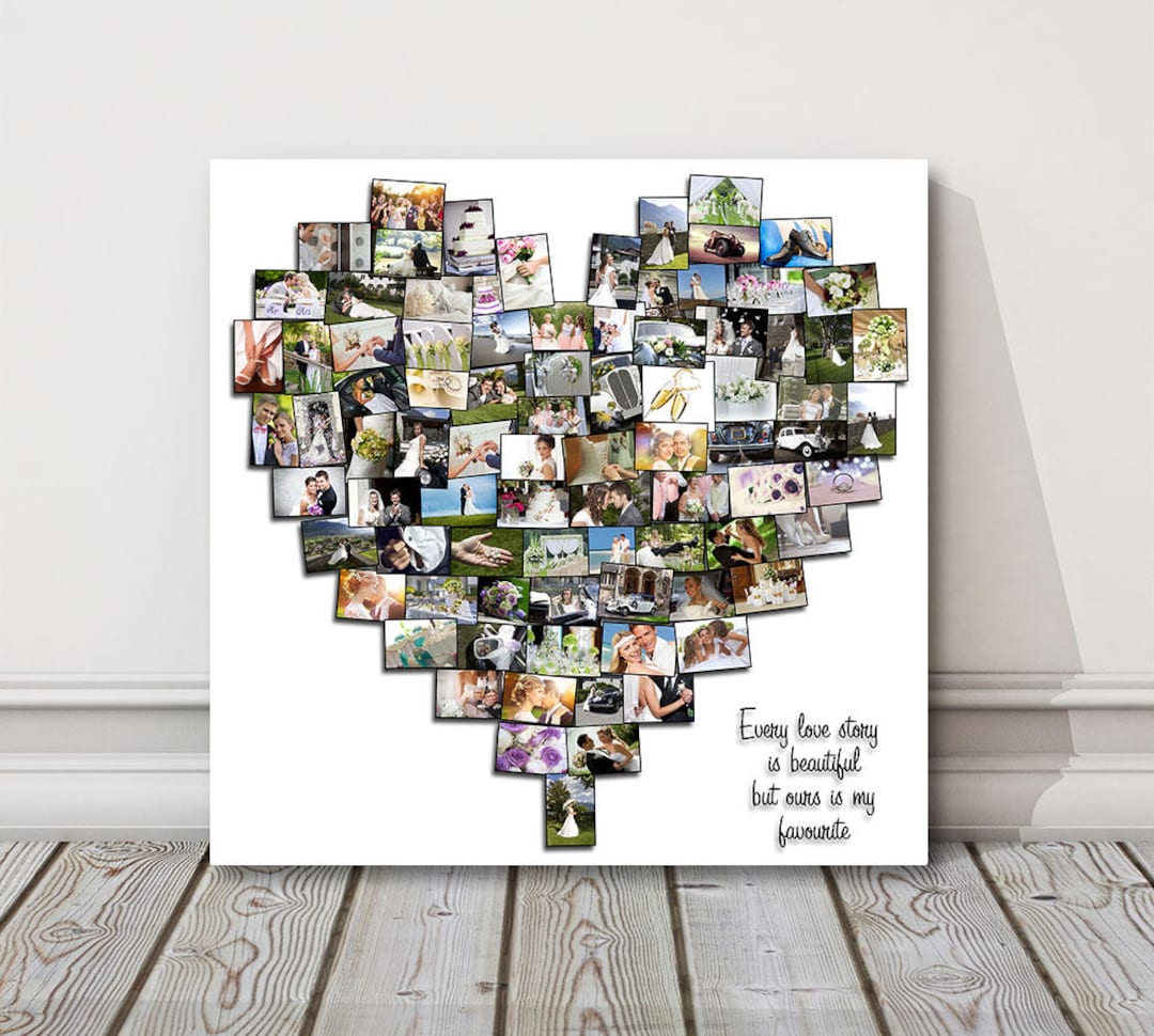 Heart Shaped Collage Design. A Collection of Your Favourite Pictures ...