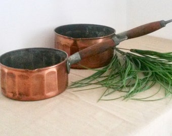 Vintage copper pots | Etsy