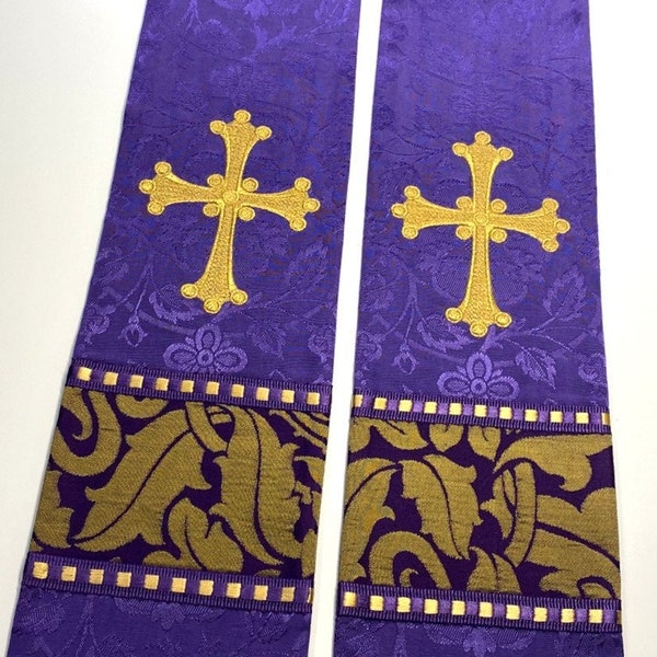 Purple Clergy Stole - Etsy