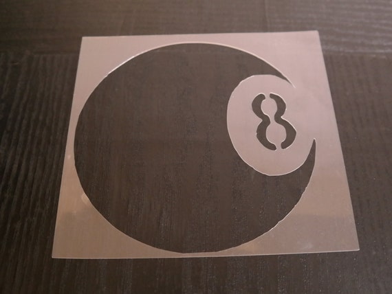 Disposable High Quality 8 Ball Stencil | Etsy