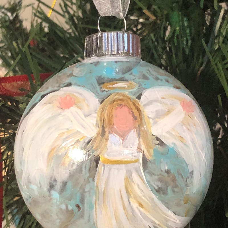 Christmas Angel Painting - Etsy