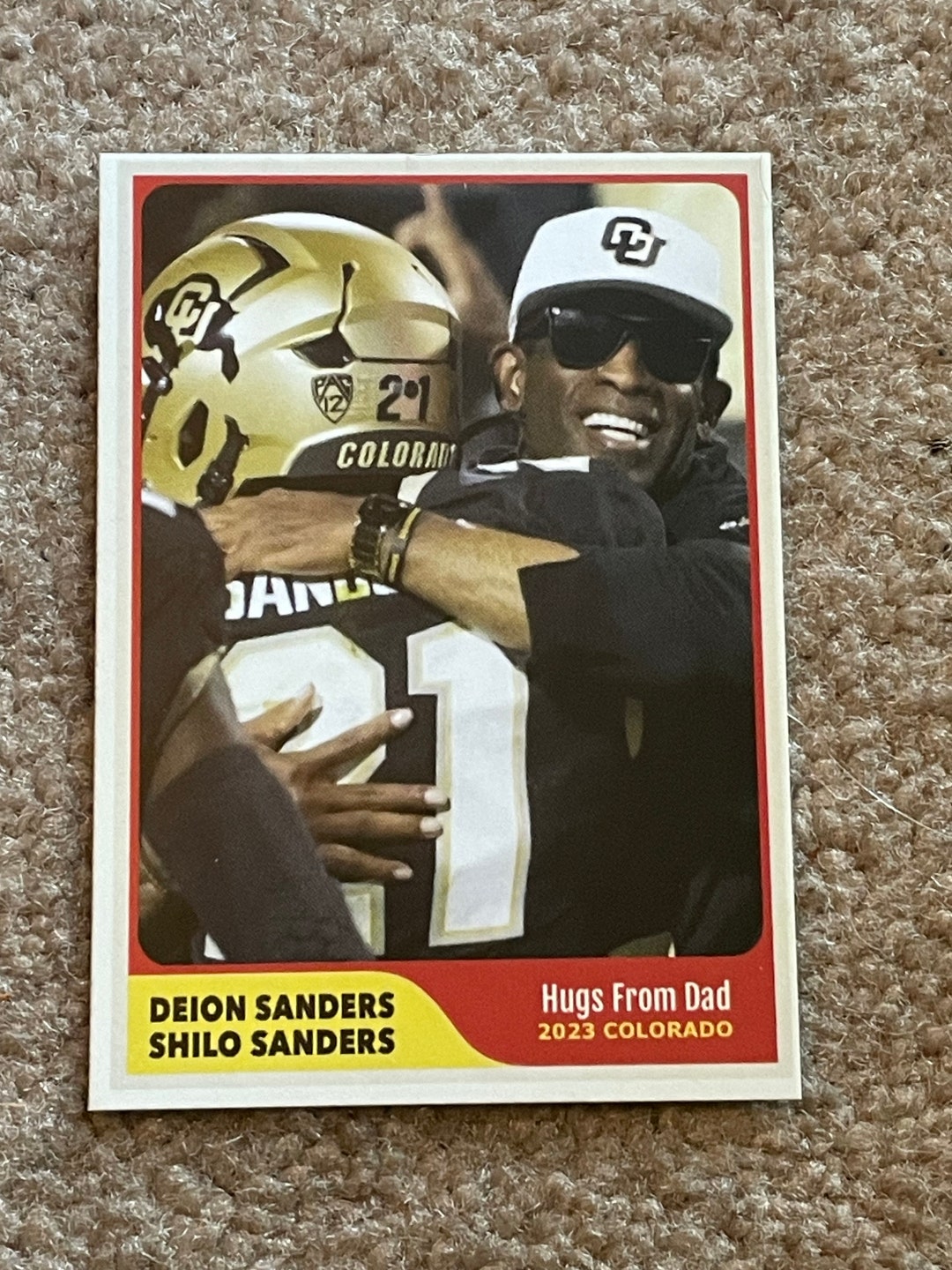 Only 50 Deion Sanders and Shilo Sanders Custom Rookie Card - Etsy UK