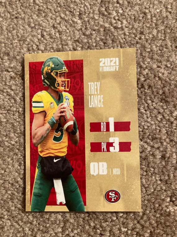 Art & Collectibles 2021 Trey Lance Star Custom Rookie Two Card Lot ...