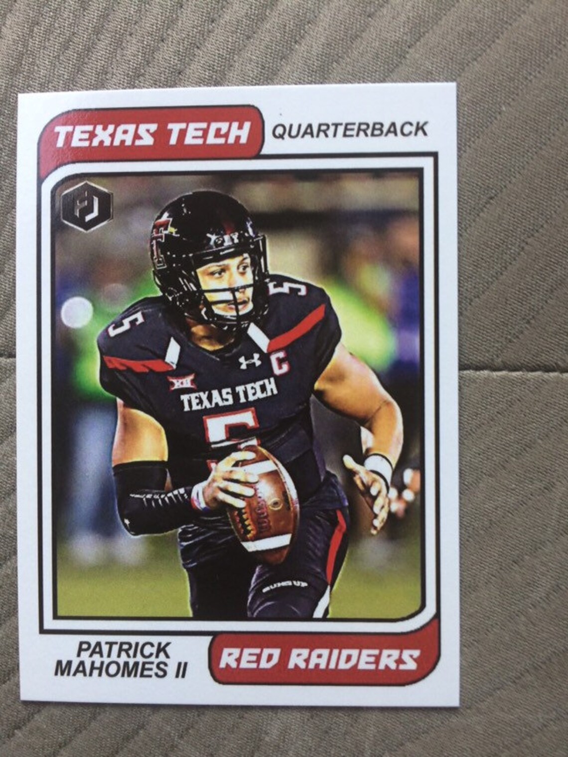 Patrick Mahomes Two Custom Card Lot Including Texas Tech Card - Etsy