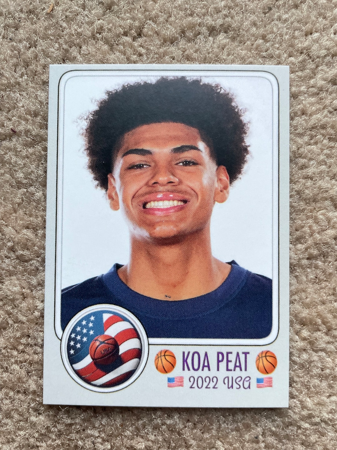 Only 50 Koa Peat 2022 USA Custom Rookie Card - Etsy UK