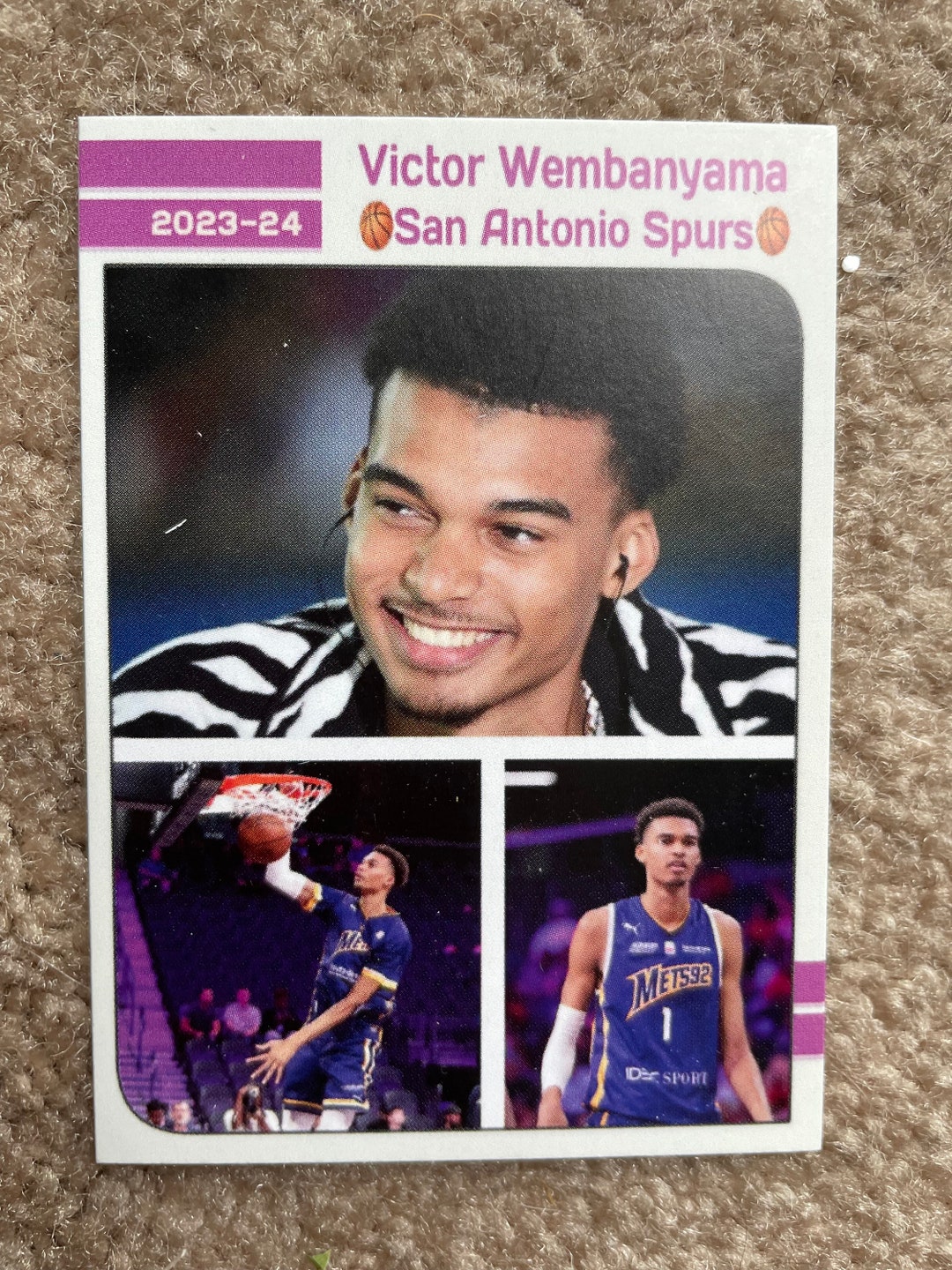 Only 50 Victor Wembanyama 2003 Custom Rookie Card - Etsy