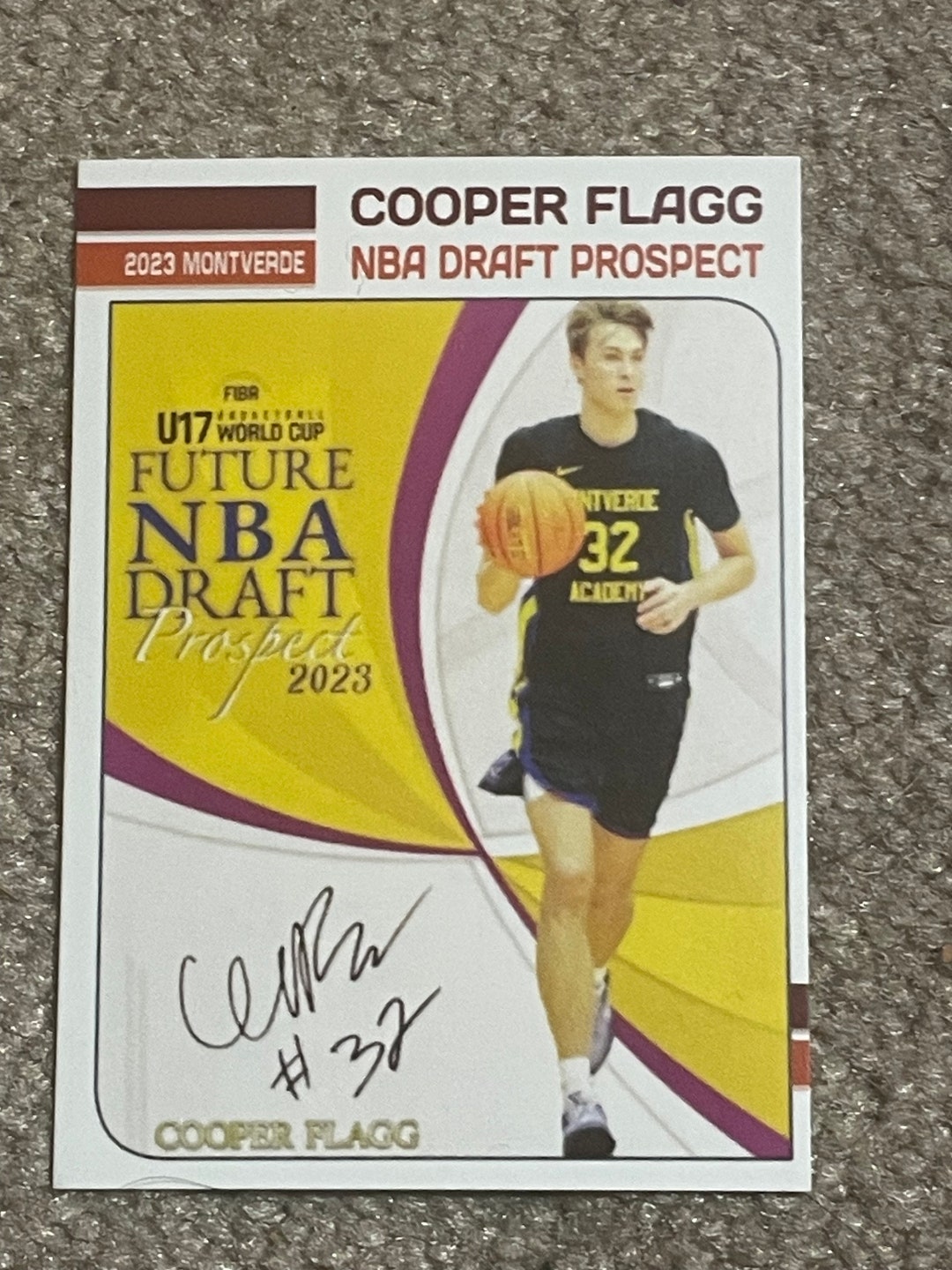 Only 50 Cooper Flagg Custom Facsimile Autograph Rookie Card Future Top Prospect NBA Draft Pick ...