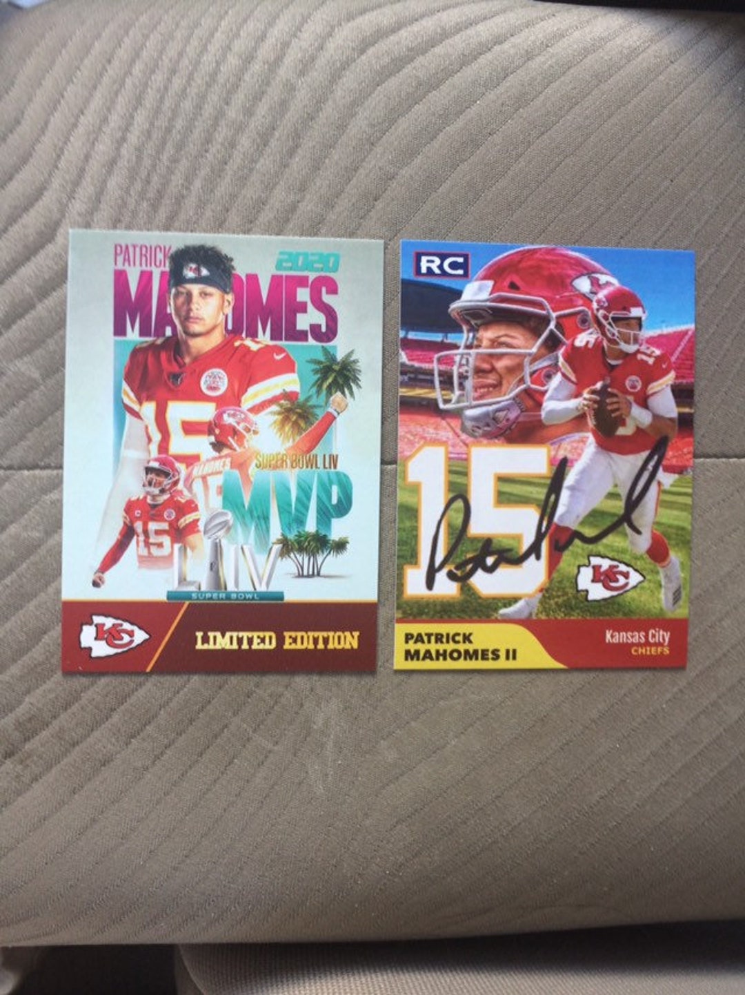 Patrick Mahomes Two Card Custom Card Lot - Etsy