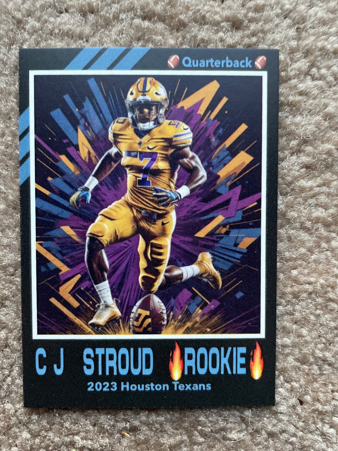 Only 50 CJ Stroud Custom Rookie Card Houston Texans - Etsy UK