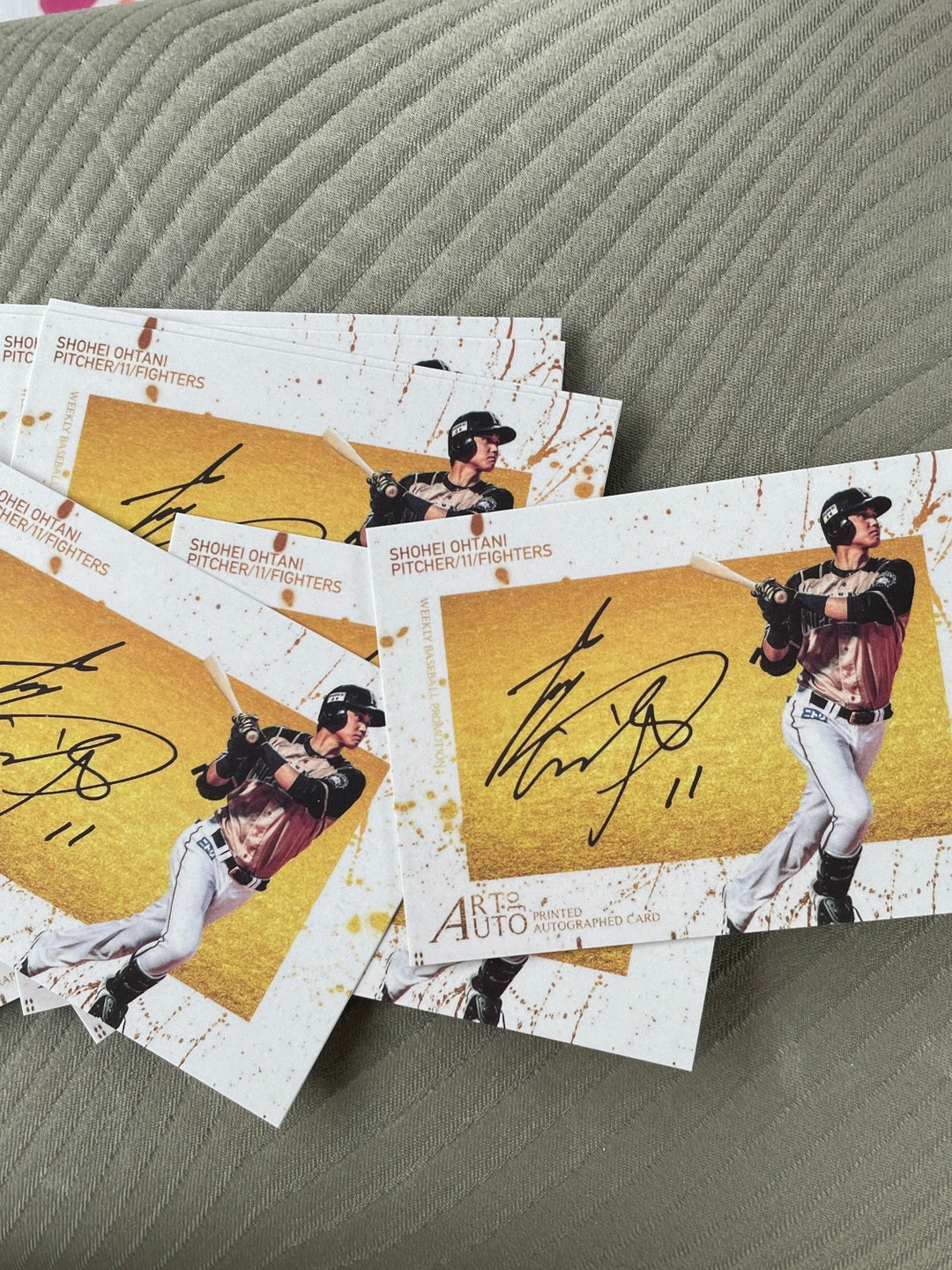 Shohei Ohtani 50 Cards 2014 Art of Auto BBM Facsimilie Auto RP - Etsy