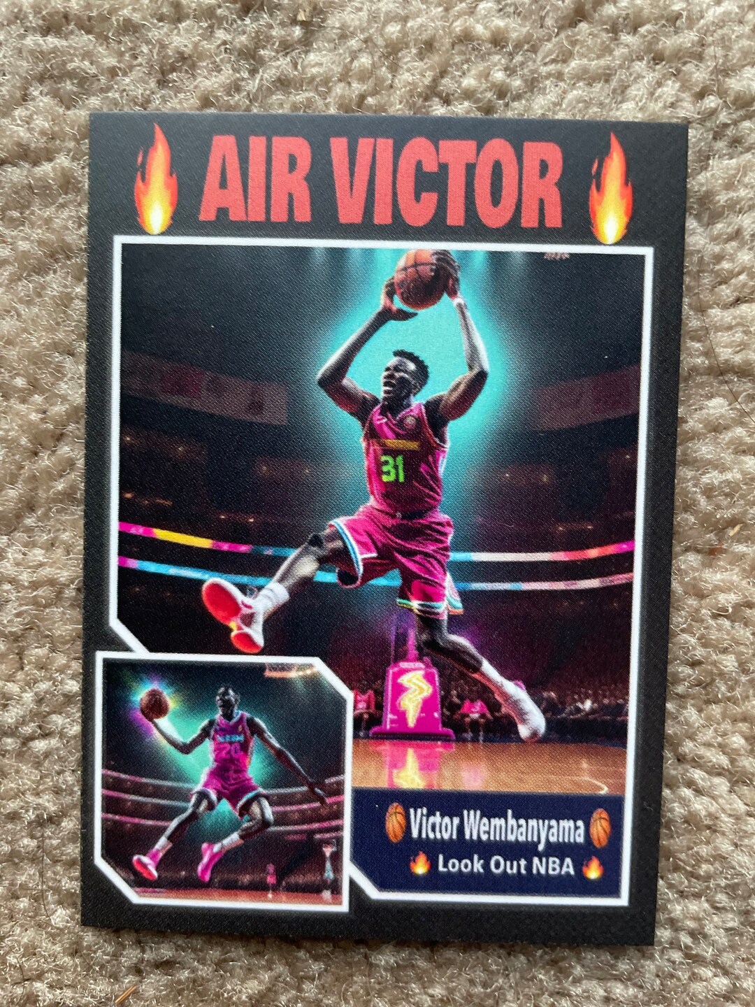 Only 50 Victor Wembanyama Air Victor Custom Rookie Card San - Etsy