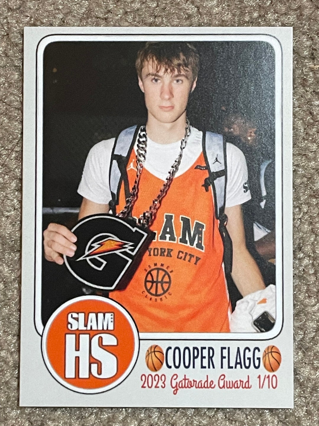 Only 10 Cooper Flagg Custom Rookie Card 2023 Gatorade Award - Etsy