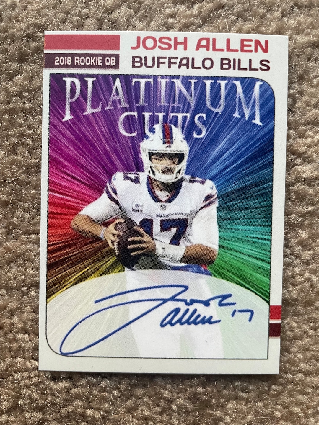 Only 50 Josh Allen 2022 Custom Facsimile Autograph Card - Etsy