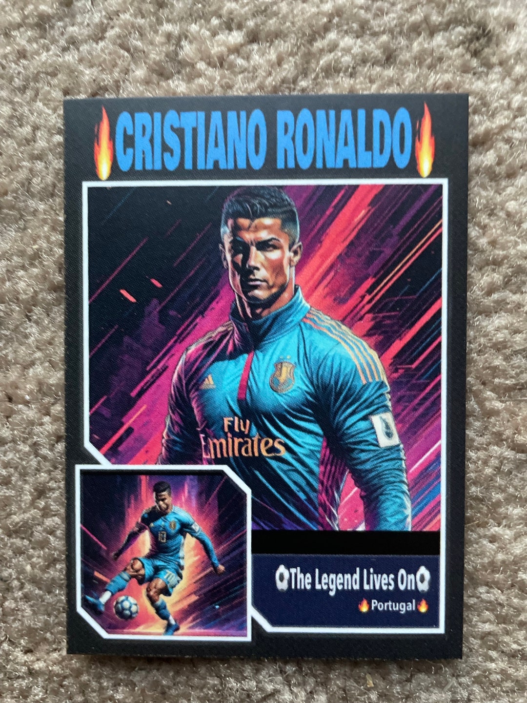 Only 50 Cristiano Ronaldo Rookie Customs Card - Etsy