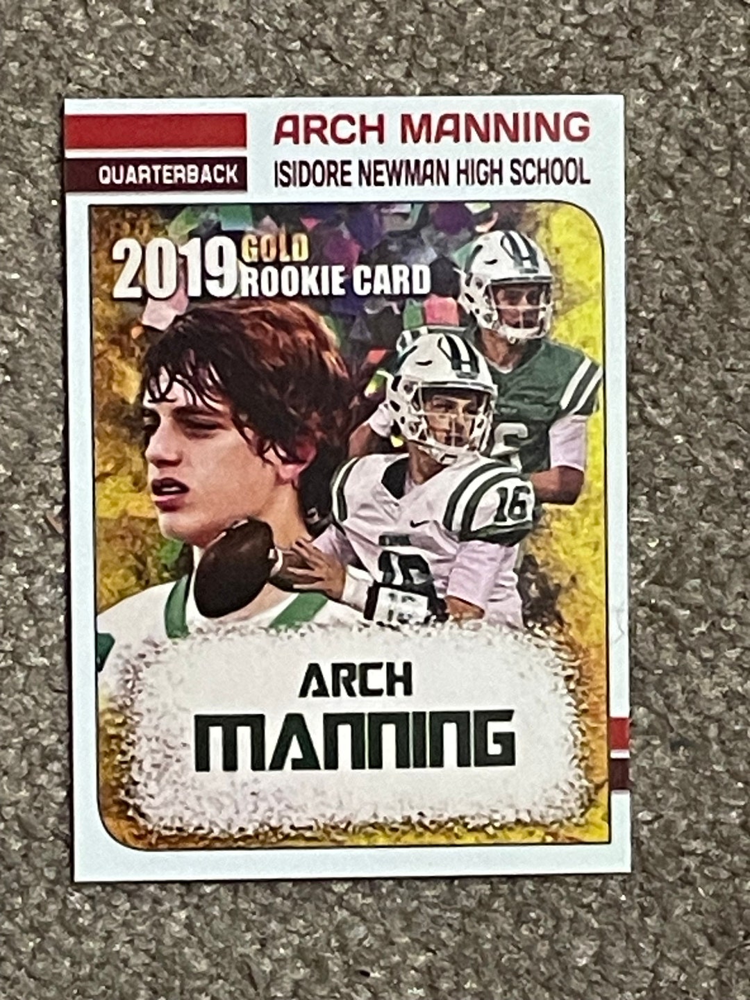 Only 50 Arch Manning 2019 Newman High School Custom Rookie Card - Etsy