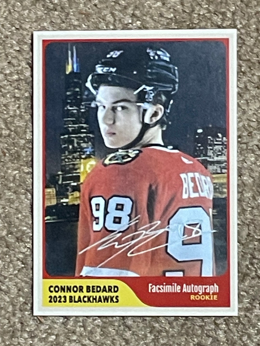 Only 50 Connor Bedard NHL Number One Draft Pick Rookie Custom Card ...