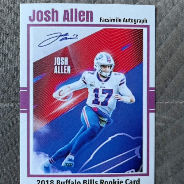 Signed Josh Allen Rookie Card - Etsy