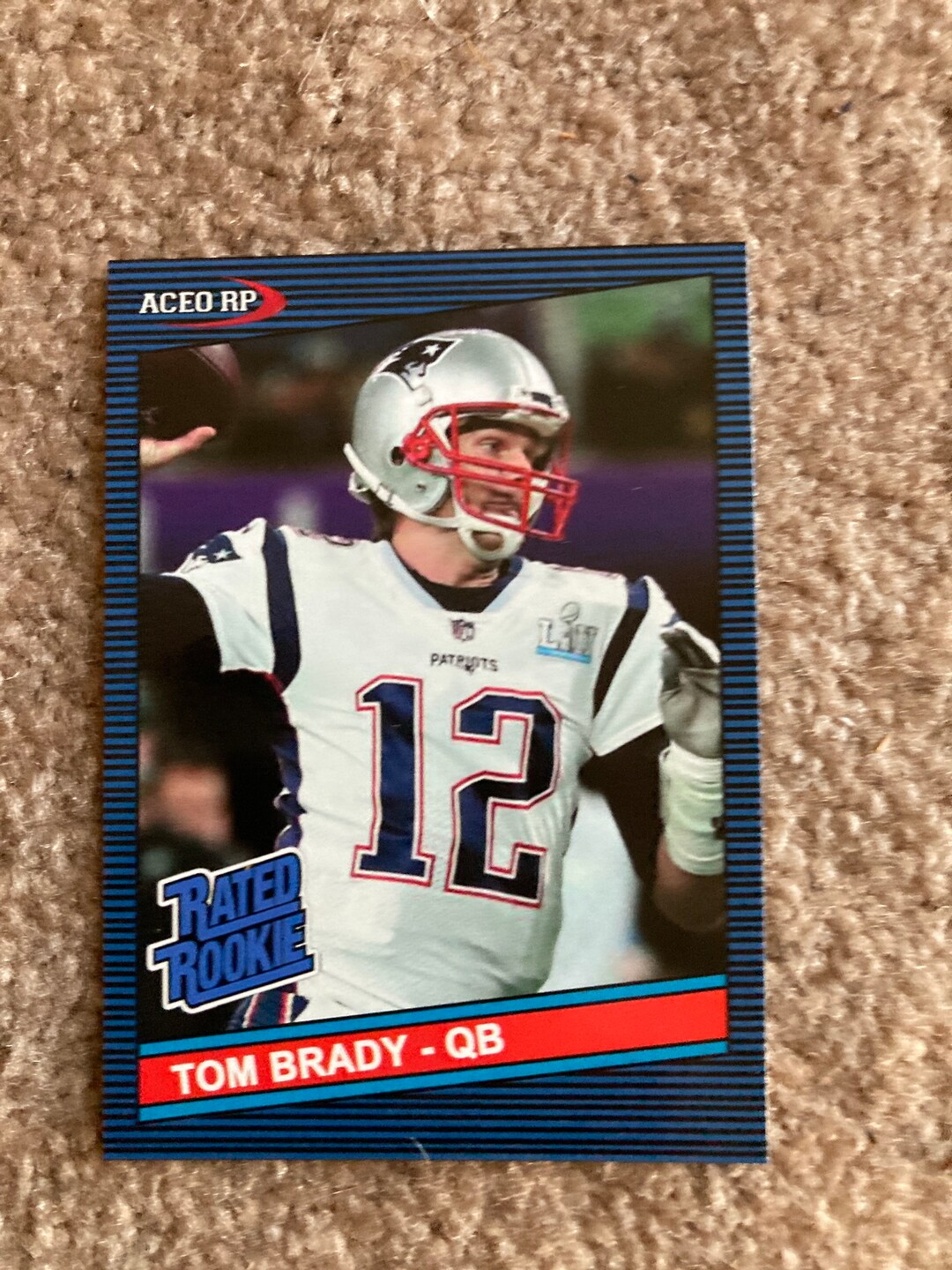 Tom Brady Custom Aceo Rookie Card New England Patriots - Etsy