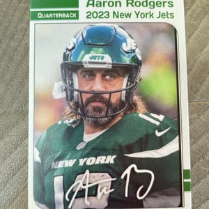 Only 50 Aaron Rodgers 2023 Custom Facsimile Autograph Card New York ...