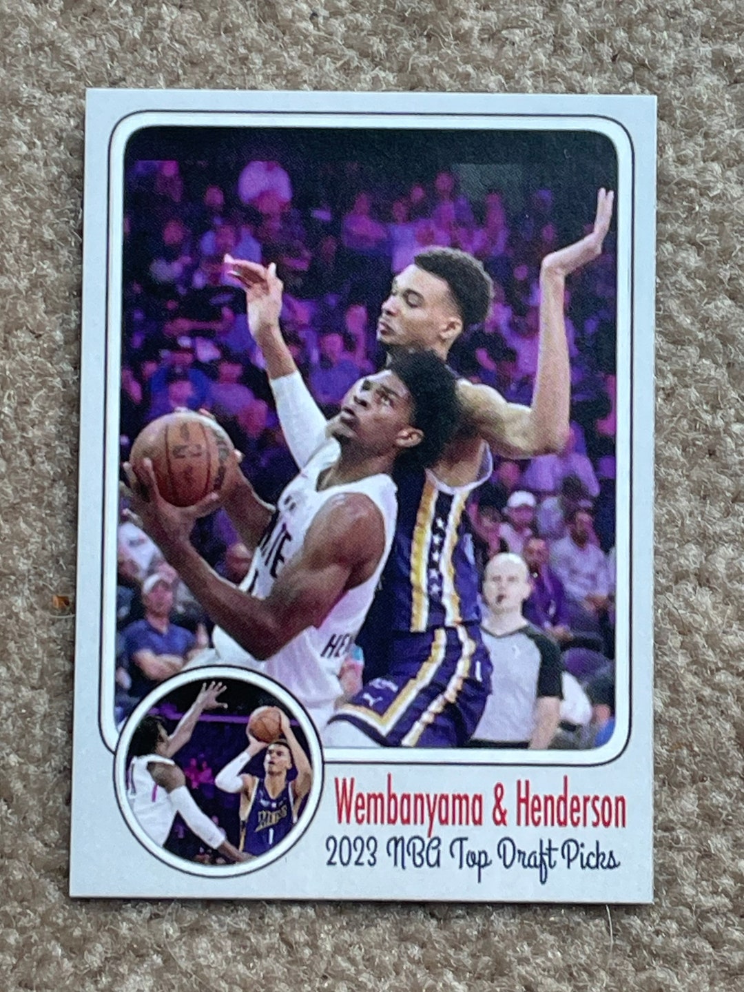 Only 50 Wembanyama and Henderson 2023 Top NBA Draft Prospects Custom ...