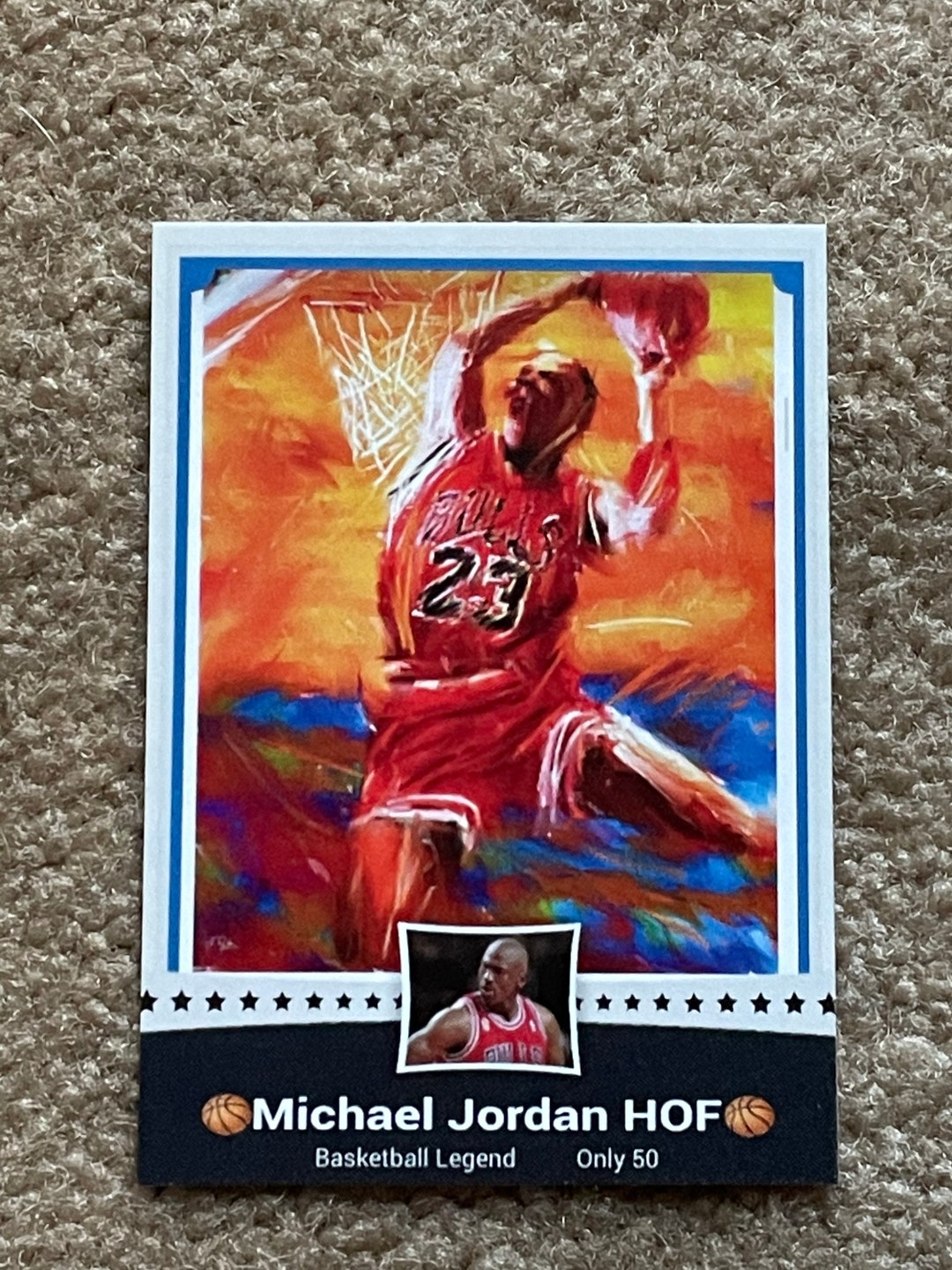 Only 50 Michael Jordan Basketball Legend HOF Chicago Bulls - Etsy
