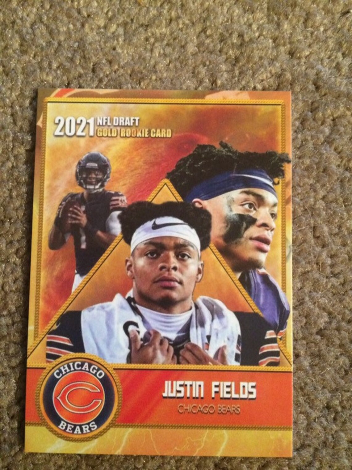 50 Custom Cards Justin Fields 2021 Draft Rookie Card | Etsy