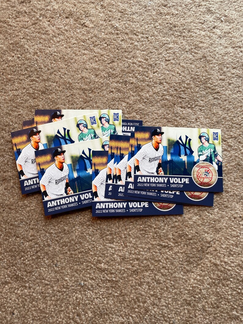 Anthony Volpe 50 Cards 2022 Very First Custom Rookie Card New - Etsy