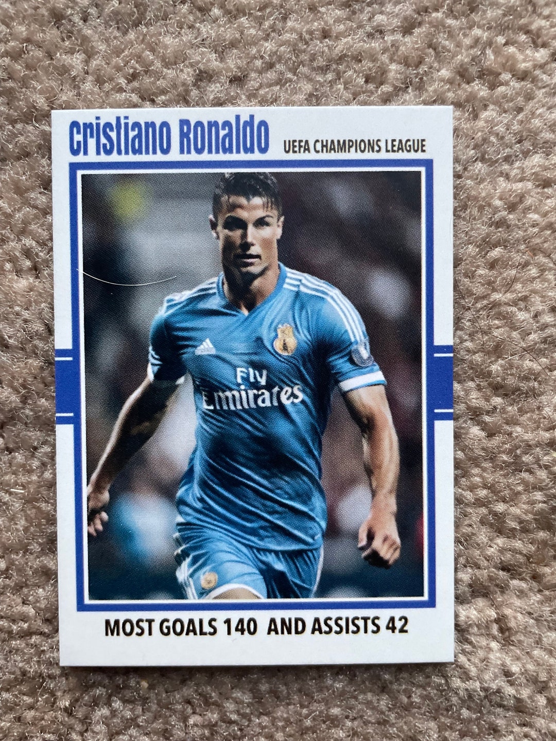 Only 50 Cristiano Ronaldo Rookie Customs Card - Etsy