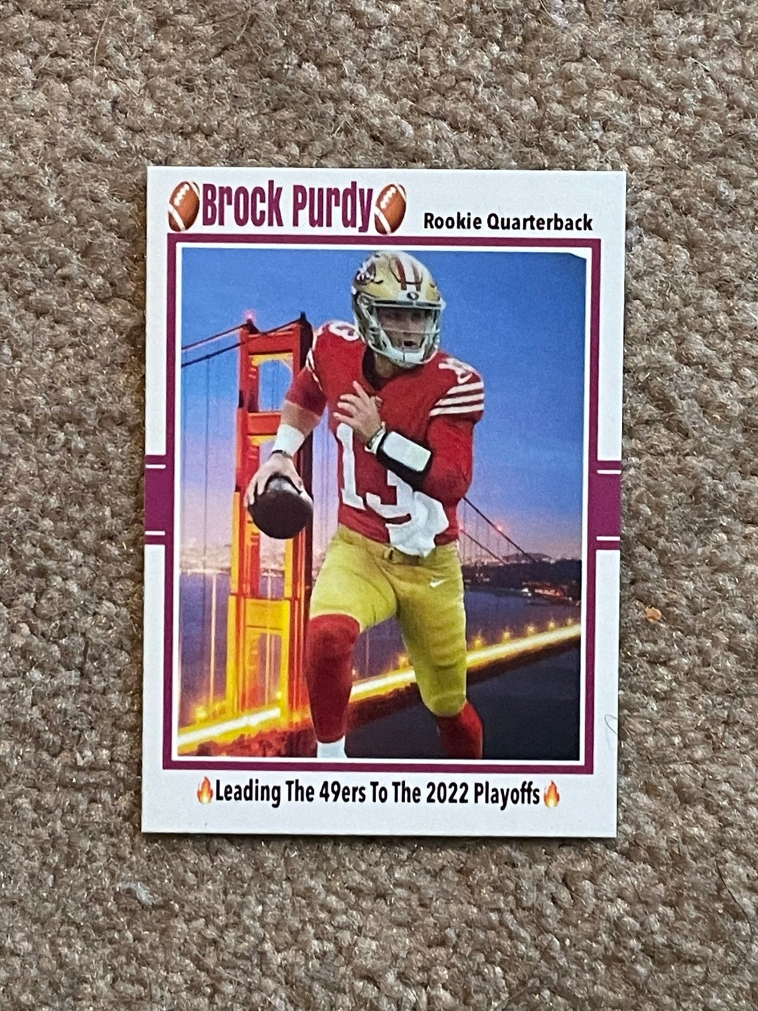 Only 50 Brock Purdy SP Custom Rookie Card San Francisco 49ers ...