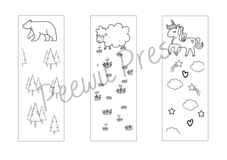 A4 Printable Colouring Page Sheep 3 FREE BOOKMARKS - Etsy
