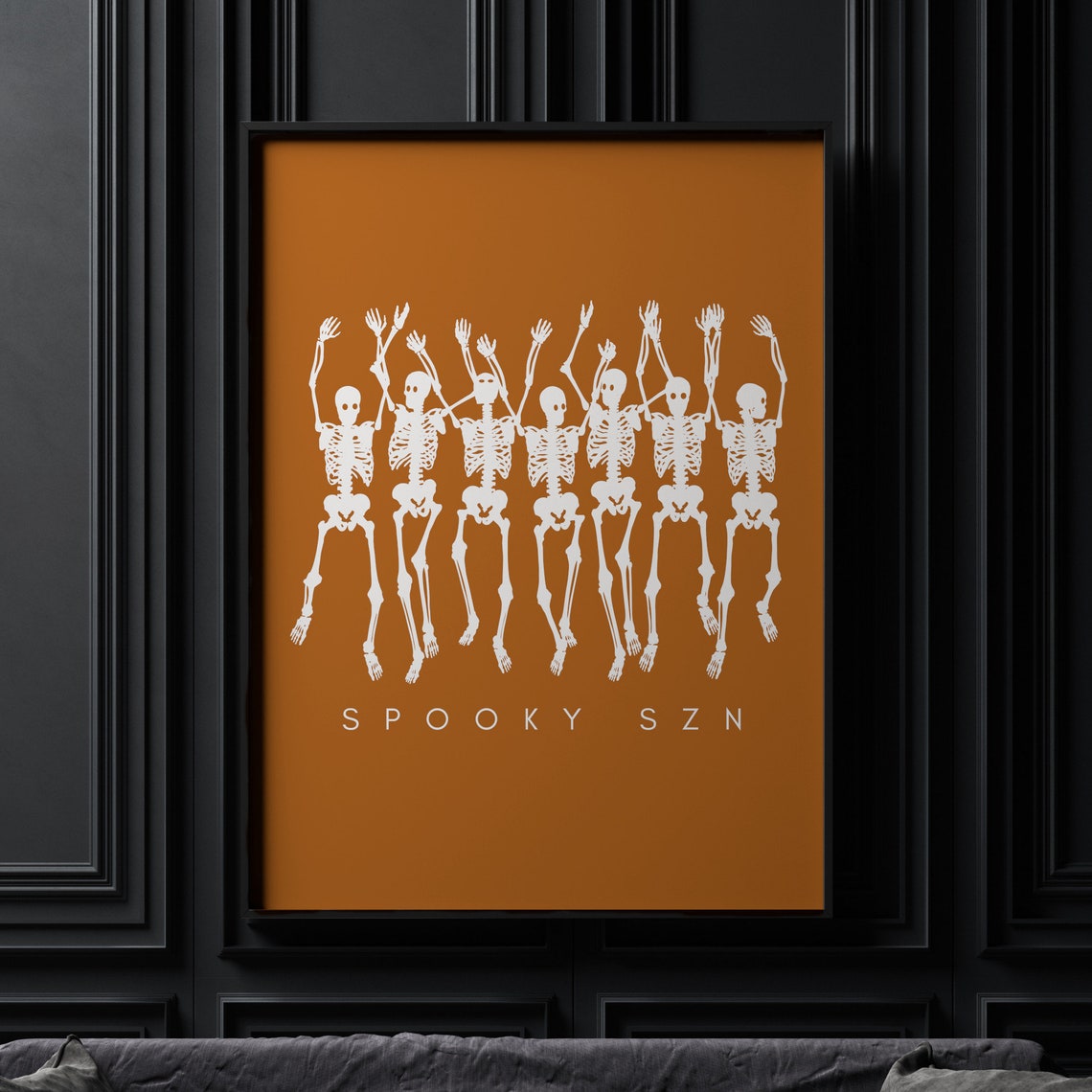 Halloween Skeleton Art Set Halloween Decor Halloween - Etsy