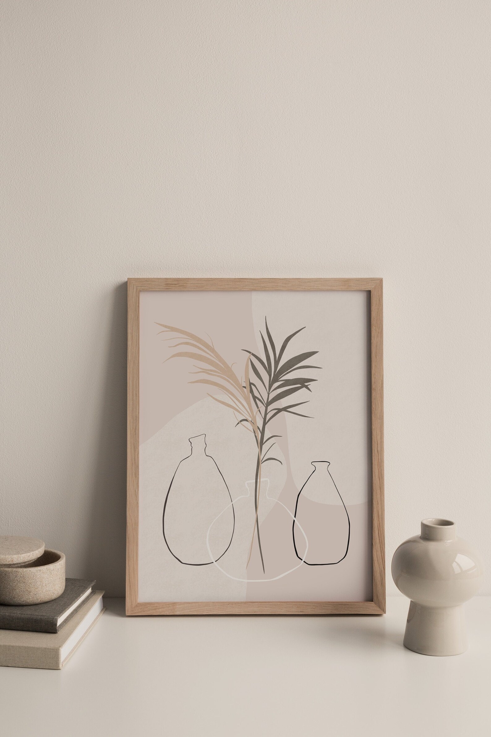 Abstract Boho Printable Art, Instant Download, Boho Wall Art, Natural ...