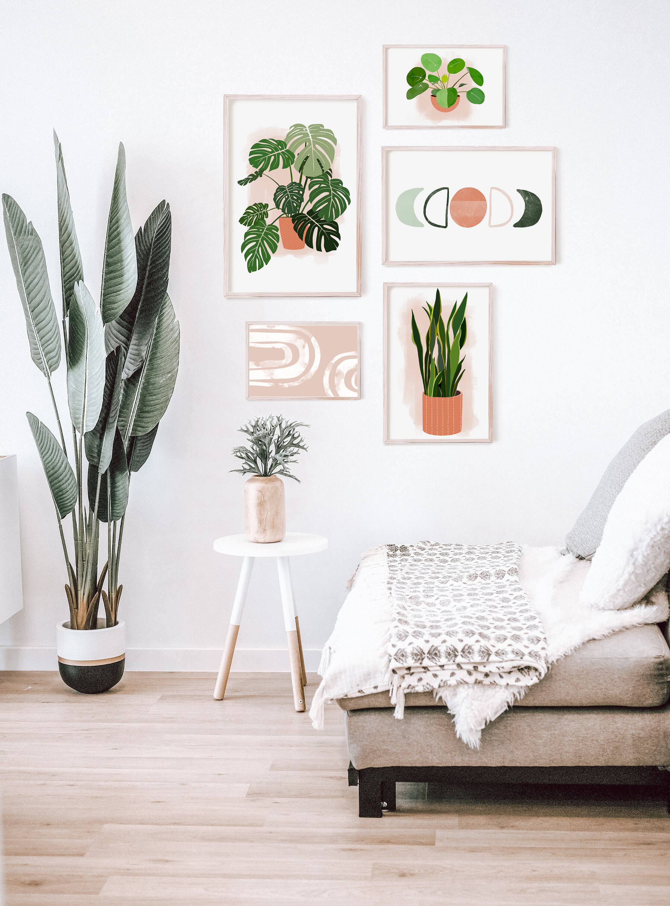 Printable Art, Monstera Art Print, Leaf Wall Art, Modern Art, Digital ...